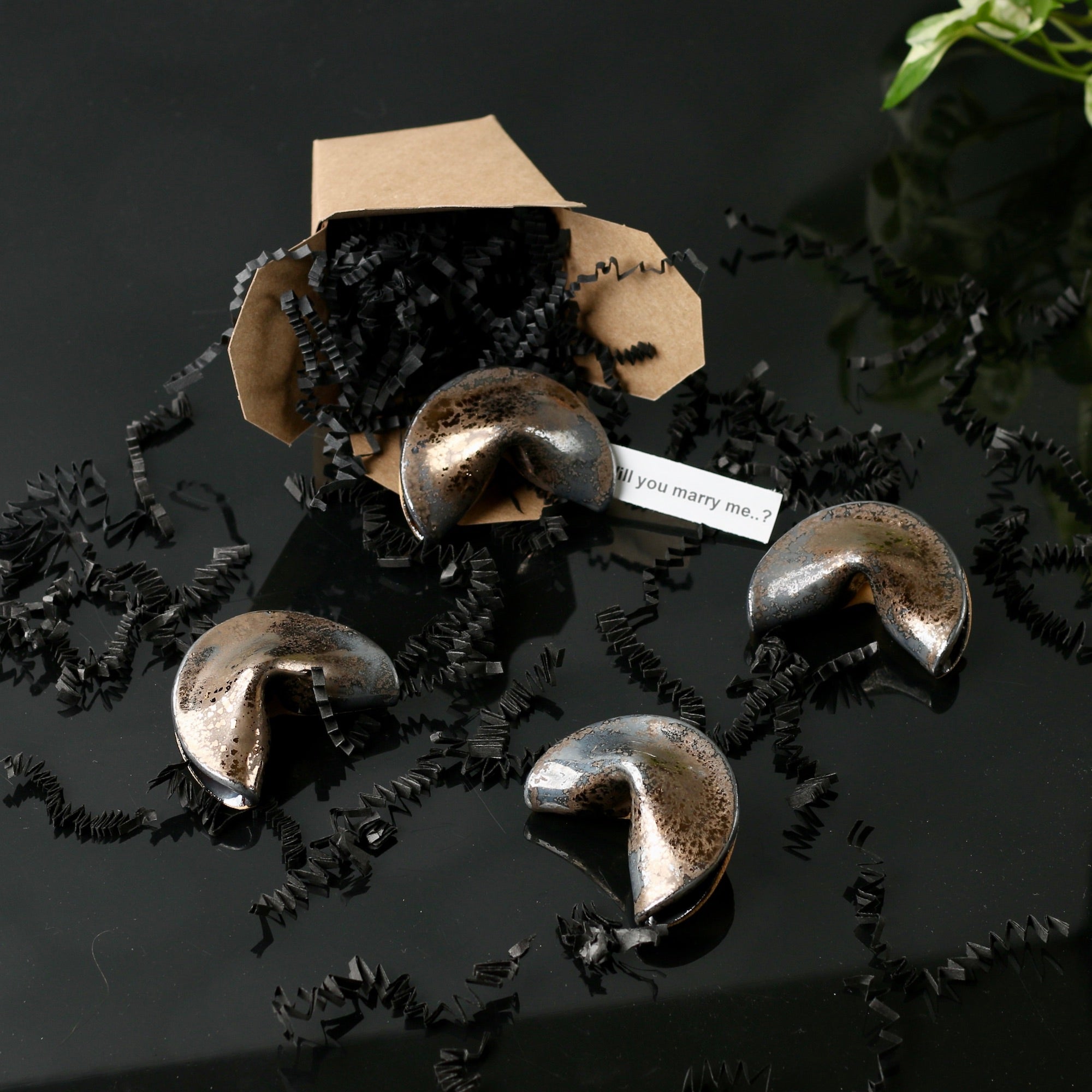 Personalized Ceramic Fortune Cookie- Fool's Gold – Wheeler Ceramics